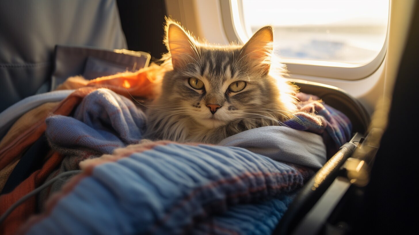 Les précautions à prendre lors d'un voyage en avion avec un chat