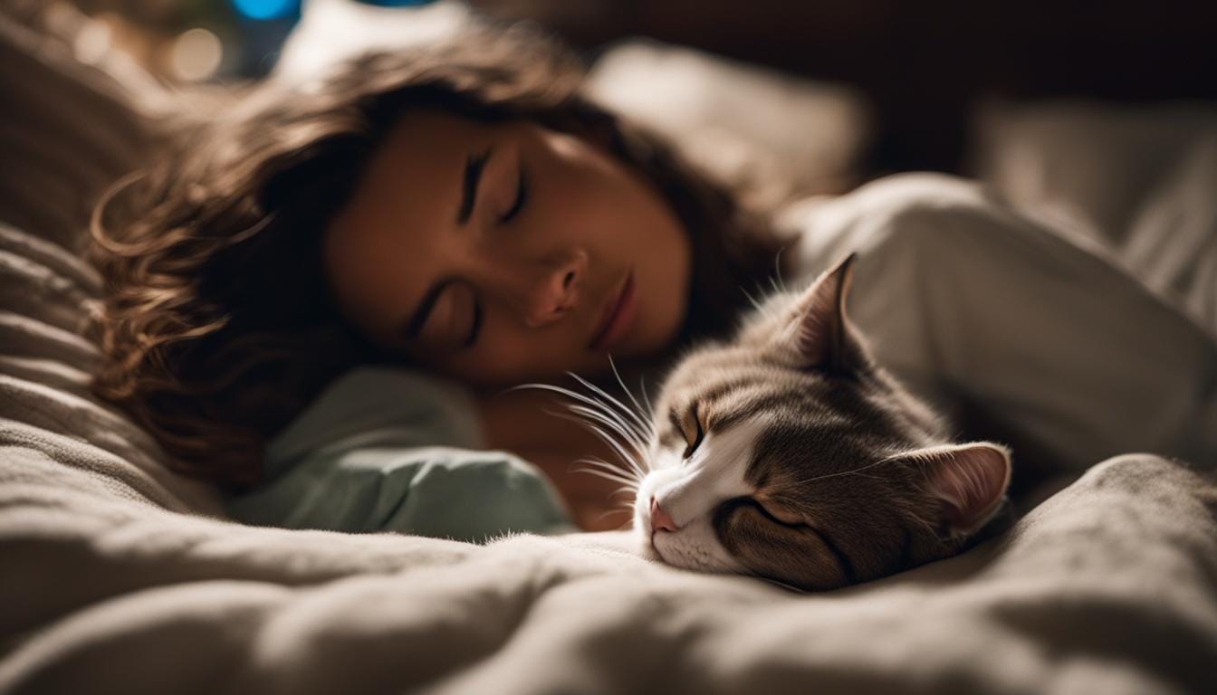 Chat qui dort sur son maître : Explications