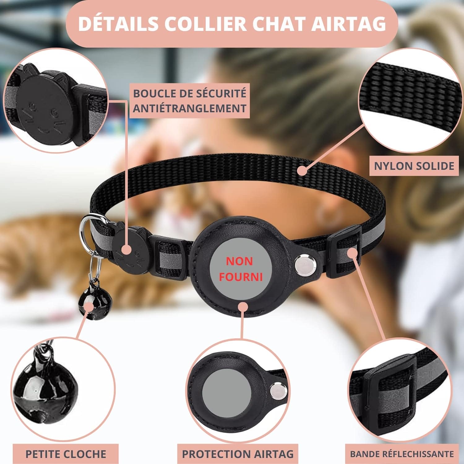 Critique du Croc-Cat® avec airtag Apple - Chat Chou